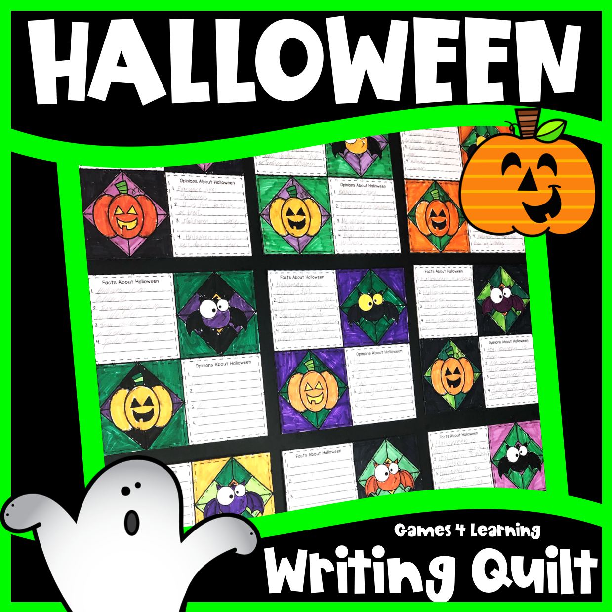 Halloween Writing Prompts Quilt