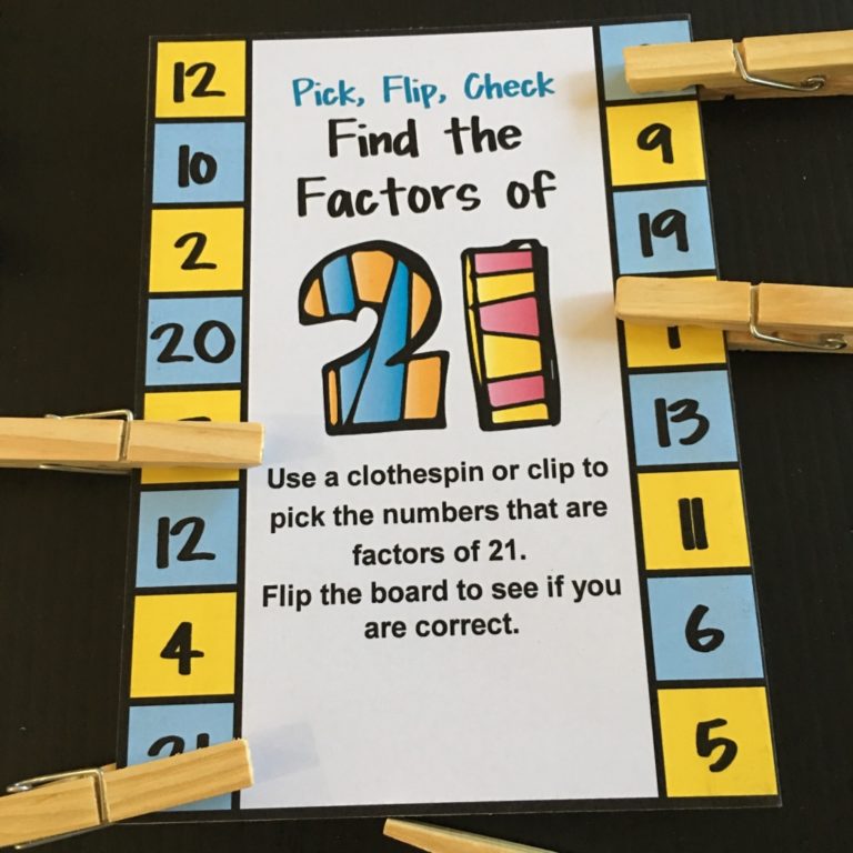 Math Flip Cards