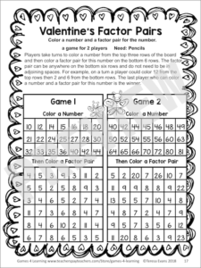 Valentine’s Day Math Games