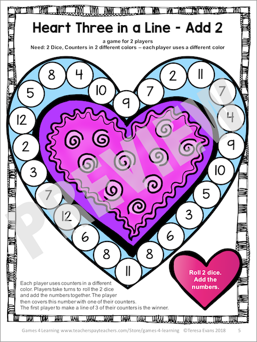 Valentine’s Day Math Games