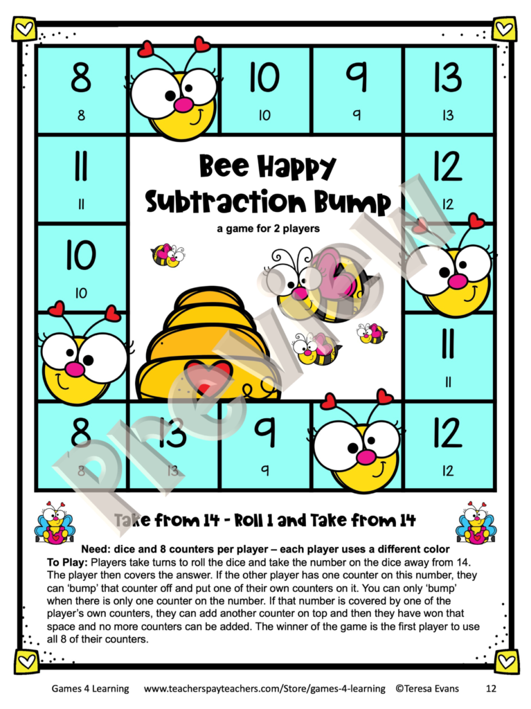 Valentine’s Day Math Games