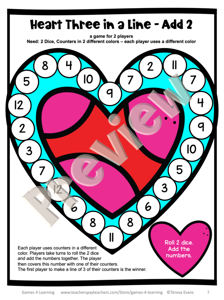 Valentine’s Day Math Games