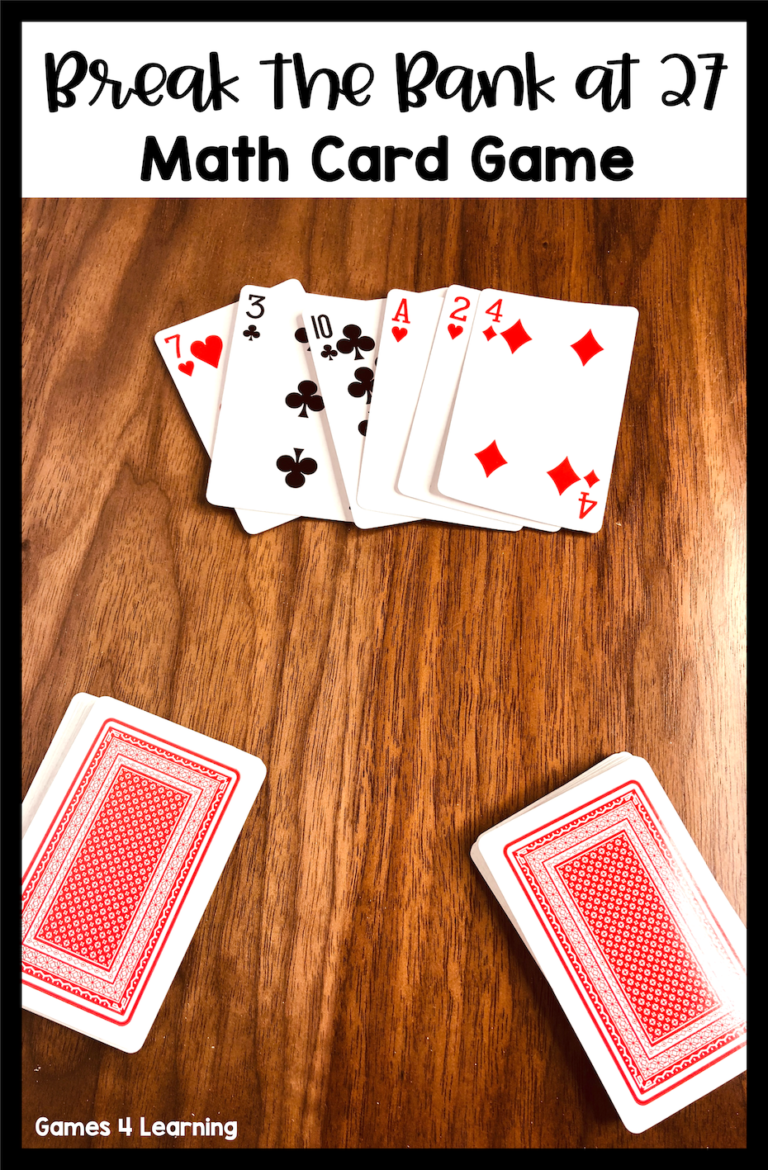 7 Simple Math Card Games