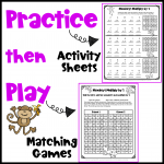 Practice Then Play Multiplication Freebies