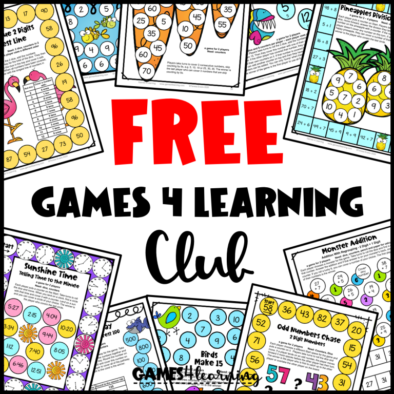 Games 4 Learning – Games and Resources to Make Learning Fun