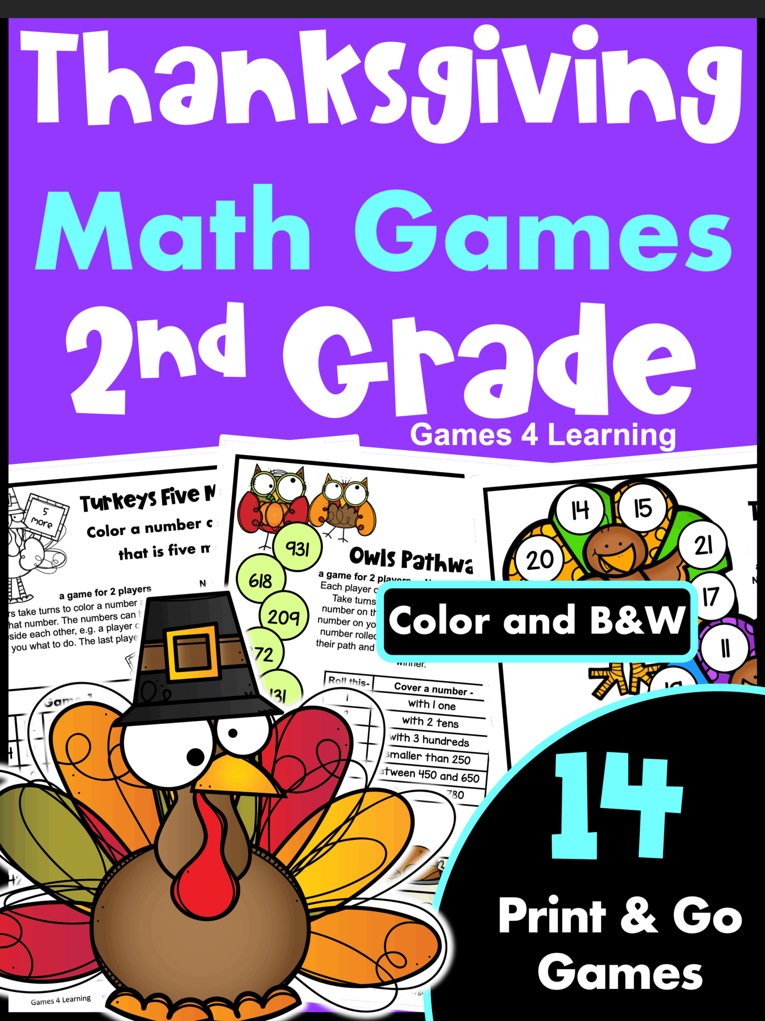 Thanksgiving Math Games – Fun Thanksgiving Math Activities for Grades 1–4