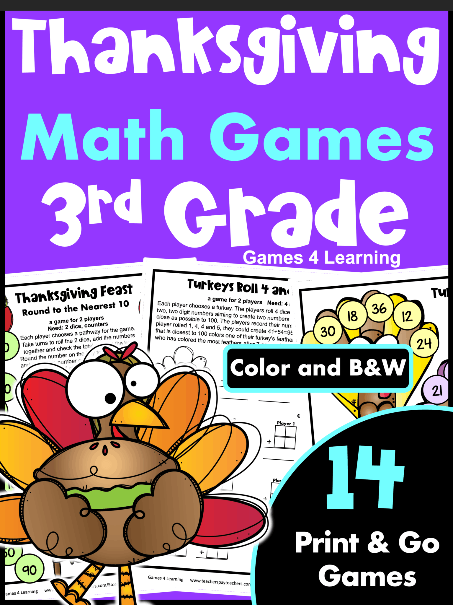 Thanksgiving Math Games – Fun Thanksgiving Math Activities for Grades 1–4