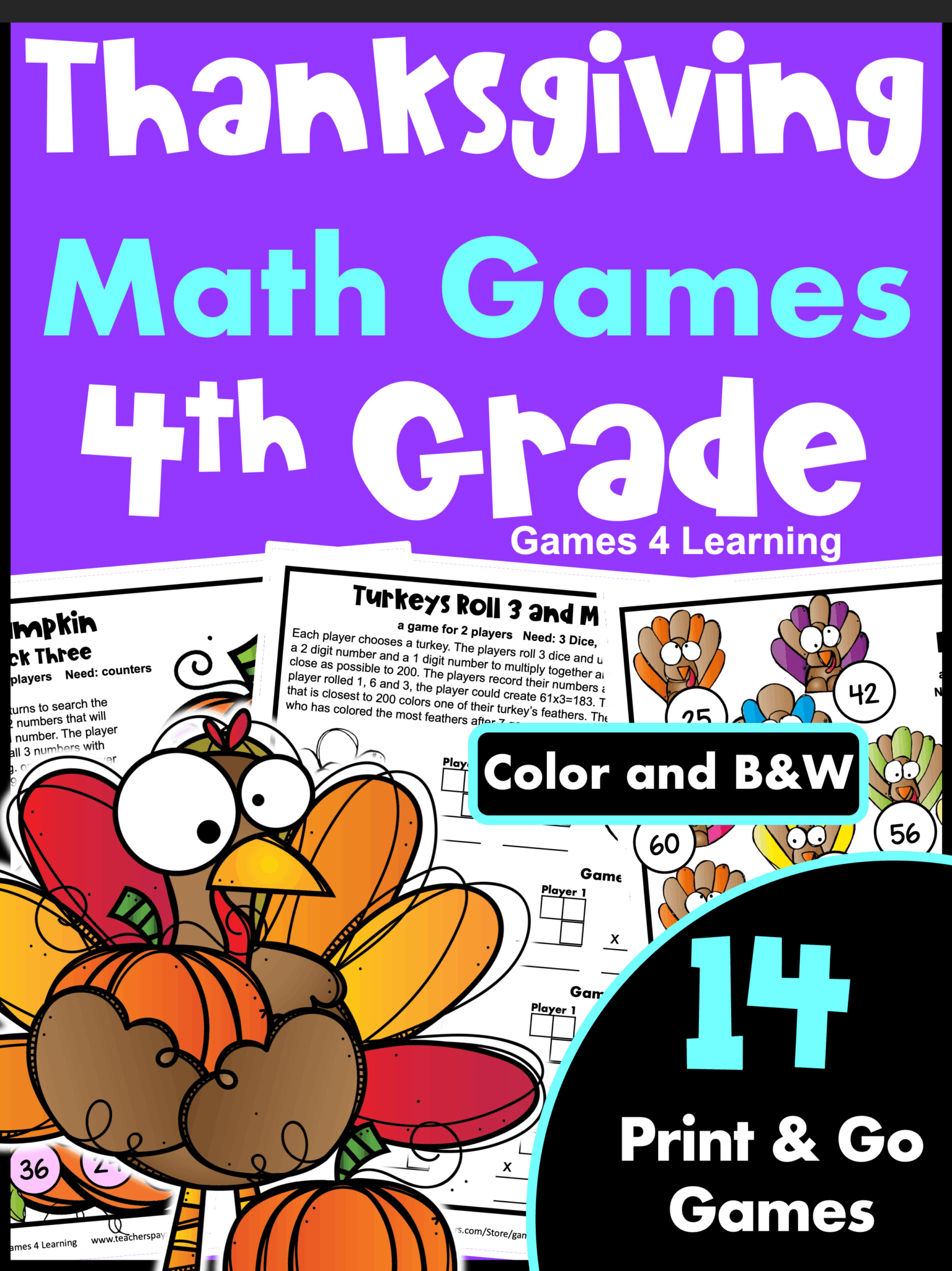 Thanksgiving Math Games – Fun Thanksgiving Math Activities for Grades 1–4